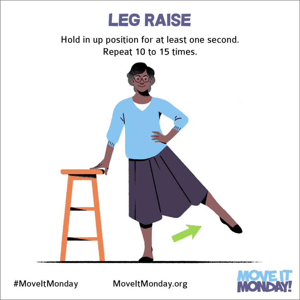 Mini Exercises – Leg Raise - Healthy Monday