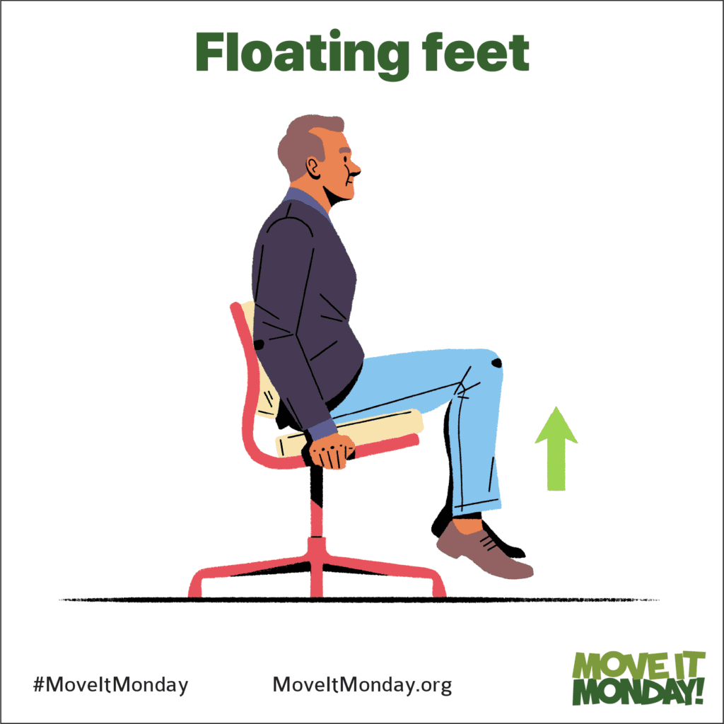 Floating feet exercise